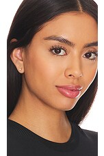 EF COLLECTION Diamond Oval Stud Earring in Yellow | REVOLVE