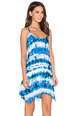 Eight Sixty VESTIDO TIE DYE en White & Blue | REVOLVE