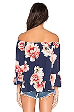 Eight Sixty Off The Shoulder Top in Navy & Multi | REVOLVE