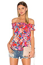 Eight Sixty Off The Shoulder Top in Red Multi | REVOLVE