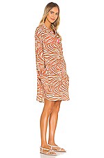 ELLEJAY Sabrina Shirt Dress in Zebra | REVOLVE