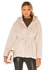 ELLIATT Portofino Faux Fur Jacket in Ivory | REVOLVE