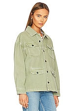 Ena Pelly Elyse Army Shacket in Smoke Green Wash | REVOLVE