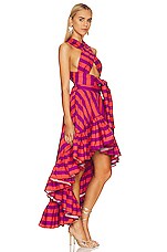 Erika Pena Coco Convertible Dress in Coral Stripe | REVOLVE