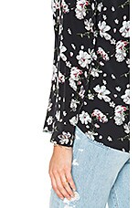Equipment Leema Ditsy Floral Print Button Up in True Black Multi | REVOLVE