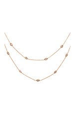 Ettika Layered Back Body Chain in Clear Crystals | REVOLVE