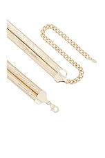 Ettika Wrap Around Flex Snake Chain Belt in Gold | REVOLVE