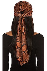 Eugenia Kim Gigi Turban in Rust & Black | REVOLVE