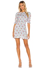 FAITHFULL THE BRAND Florence Mini Dress in Blue Juliette Floral | REVOLVE