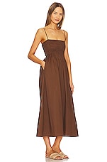 FAITHFULL THE BRAND Marieka Midi Dress in Chocolate | REVOLVE