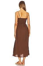 FAITHFULL THE BRAND Marieka Midi Dress in Chocolate | REVOLVE