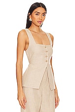 FAITHFULL THE BRAND Maya Vest in Natural | REVOLVE