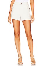 FRAME Patch Pocket Utility Short in Blanc | REVOLVE