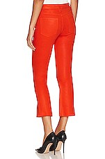 FRAME Le Crop Mini Boot Coated in Bright Red | REVOLVE