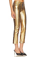 FRAME Le High Straight in Gold Chrome in GDCH | REVOLVE