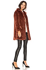 FRAME Faux Fur Coat in Spice | REVOLVE