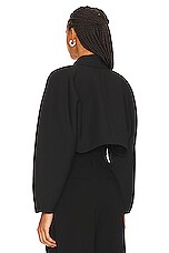 FRAME Raglan Wrap Jacket in Black | REVOLVE