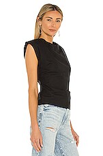 FRAME Lace Back Top in Noir | REVOLVE