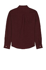 FRAME Textured Shirt in Dark Burgundy | REVOLVE