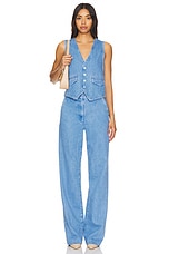Favorite Daughter The Fiona Denim Trouser Jeans in Seaport | REVOLVE