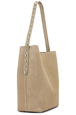 Freda Salvador Cala Tote in Stucco Suede With Silver Studs | REVOLVE