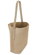 Freda Salvador Cala Tote in Stucco Suede With Silver Studs | REVOLVE