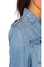 FRAME Denim Le Military Button Up in Lake | REVOLVE