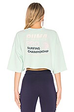 Fenty by Puma Cropped Crew Neck T Shirt in Bay | REVOLVE