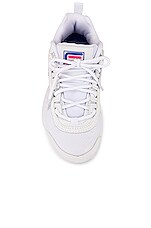 Fila Disruptor 2A Sneaker in White, Amparo Blue & Magenta | REVOLVE
