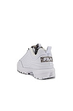 Fila Disruptor II Snake Sneaker in White & Highrise | REVOLVE