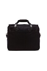 Filson The Black Collection Twill Padded Laptop Briefcase in Black ...