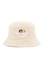 FIORUCCI Faux Fur Bucket Hat in White | REVOLVE