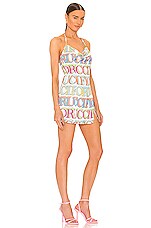 FIORUCCI Logo Print Mini Dress in Multi | REVOLVE