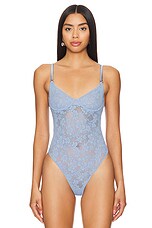 fleur du mal Le Stretch Multifit Bodysuit in Denim | REVOLVE