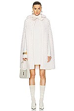 FWRD Renew Saint Laurent Cape Poncho in Ivory | REVOLVE