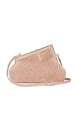 FWRD Renew Fendi Shearling First Bag in Beige | REVOLVE