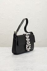 FWRD Renew Fendi Crystal Rhinestone Baguette Shoulder Bag in Black ...