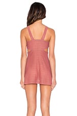 For Love & Lemons Loren Cut Out Nighty in Mauve | REVOLVE