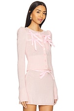 For Love & Lemons Beverly Cardigan in Pink | REVOLVE