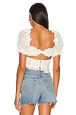 For Love & Lemons Becca Top in White | REVOLVE