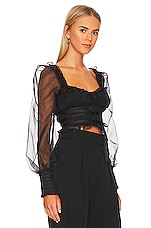 For Love & Lemons Gabrielle Top in Black | REVOLVE