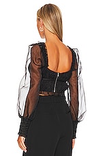 For Love & Lemons Gabrielle Top in Black | REVOLVE