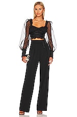 For Love & Lemons Gabrielle Top in Black | REVOLVE