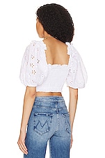 For Love & Lemons Addison Blouse in White | REVOLVE
