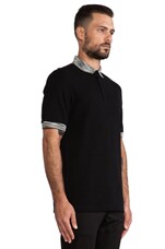 Fred Perry Laurel Wreath Misregistered Tipping Shirt in Black | REVOLVE