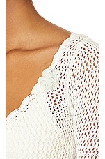 Frankies Bikinis Collette Crochet Tunic in White | REVOLVE