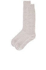 Free People Staple Slouch Socks in Marled Grey | REVOLVE