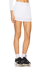 Free People x FP Movement Rally Ruffle Mini Skirt in White | REVOLVE