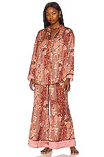 Free People Dreamy Days Pajama Set in Natural Combo | REVOLVE