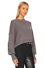 Free People Easy Street Crop Sweater in Lead | REVOLVE